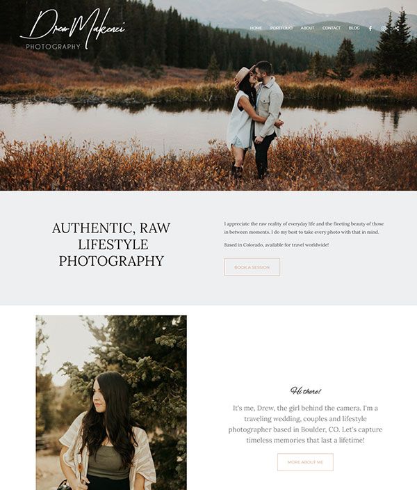 Best Portrait Photography Portfolio Website Examples - Pixpa