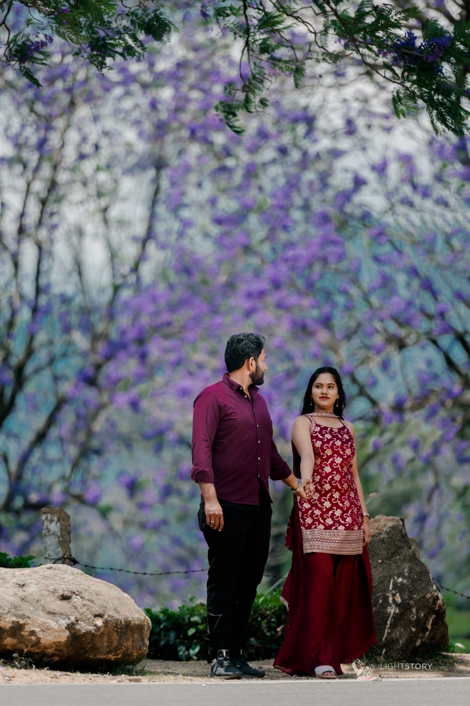 Best Photoshoot Location at Munnar | The Magic of Purple Jacaranda Blossoms