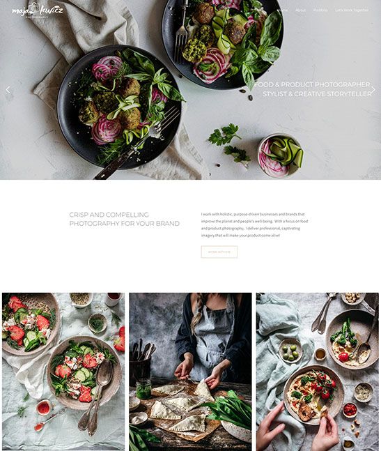 Best Food Photography Portfolio Website Examples - Pixpa
