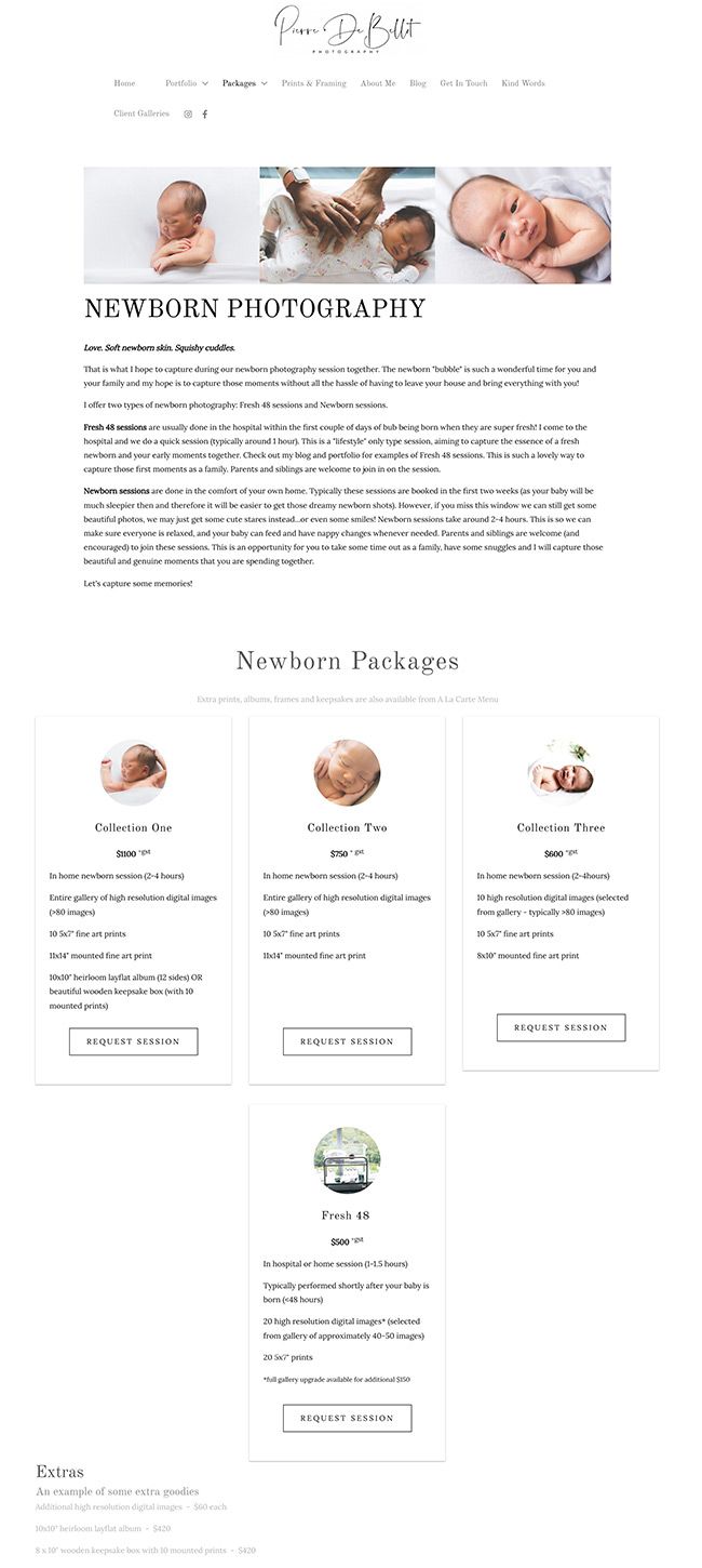 How to Create Photography Packages - Tips and Price Guide