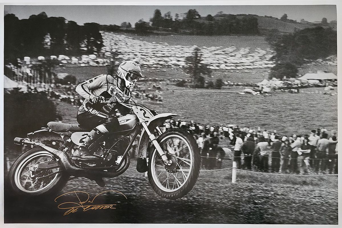Roger DeCoster autographed poster